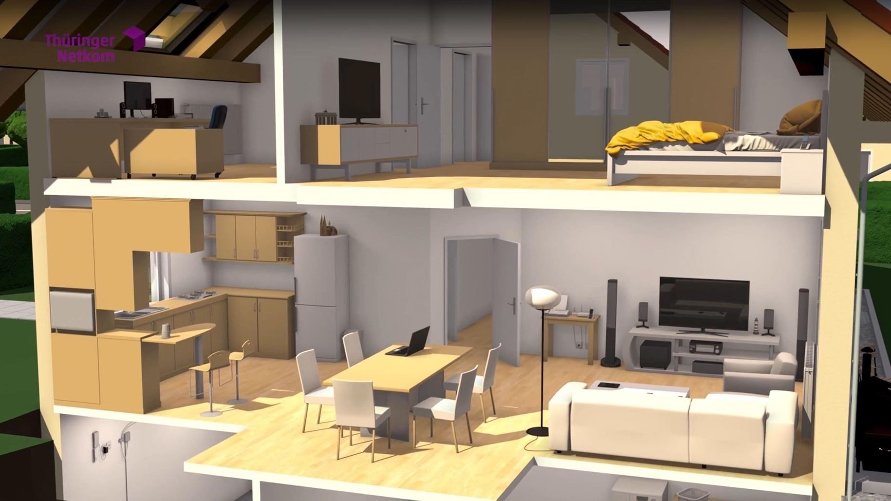 In 4 Schritten zum FTTH-Anschluss - Glasfaserausbau | Thüringer Netkom